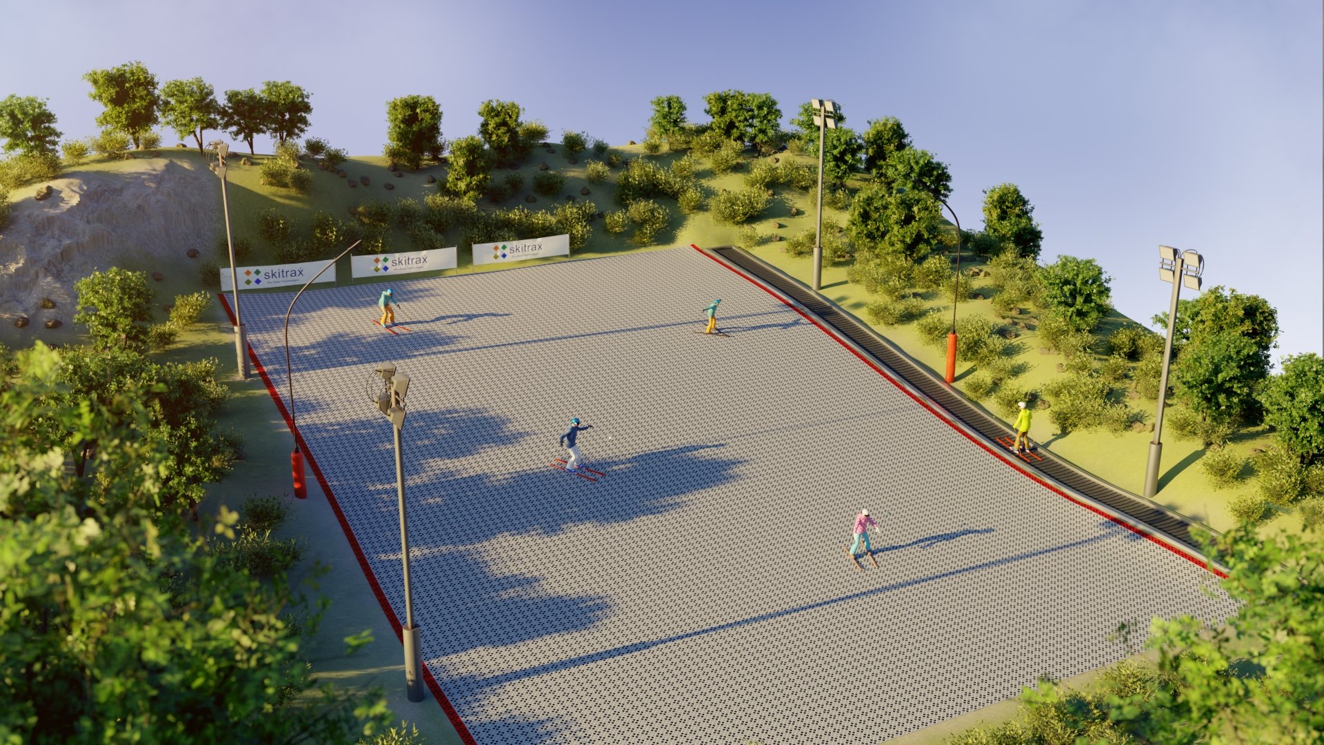 Skitrax World - TubTrax - Sliding mats for Tubing tracks