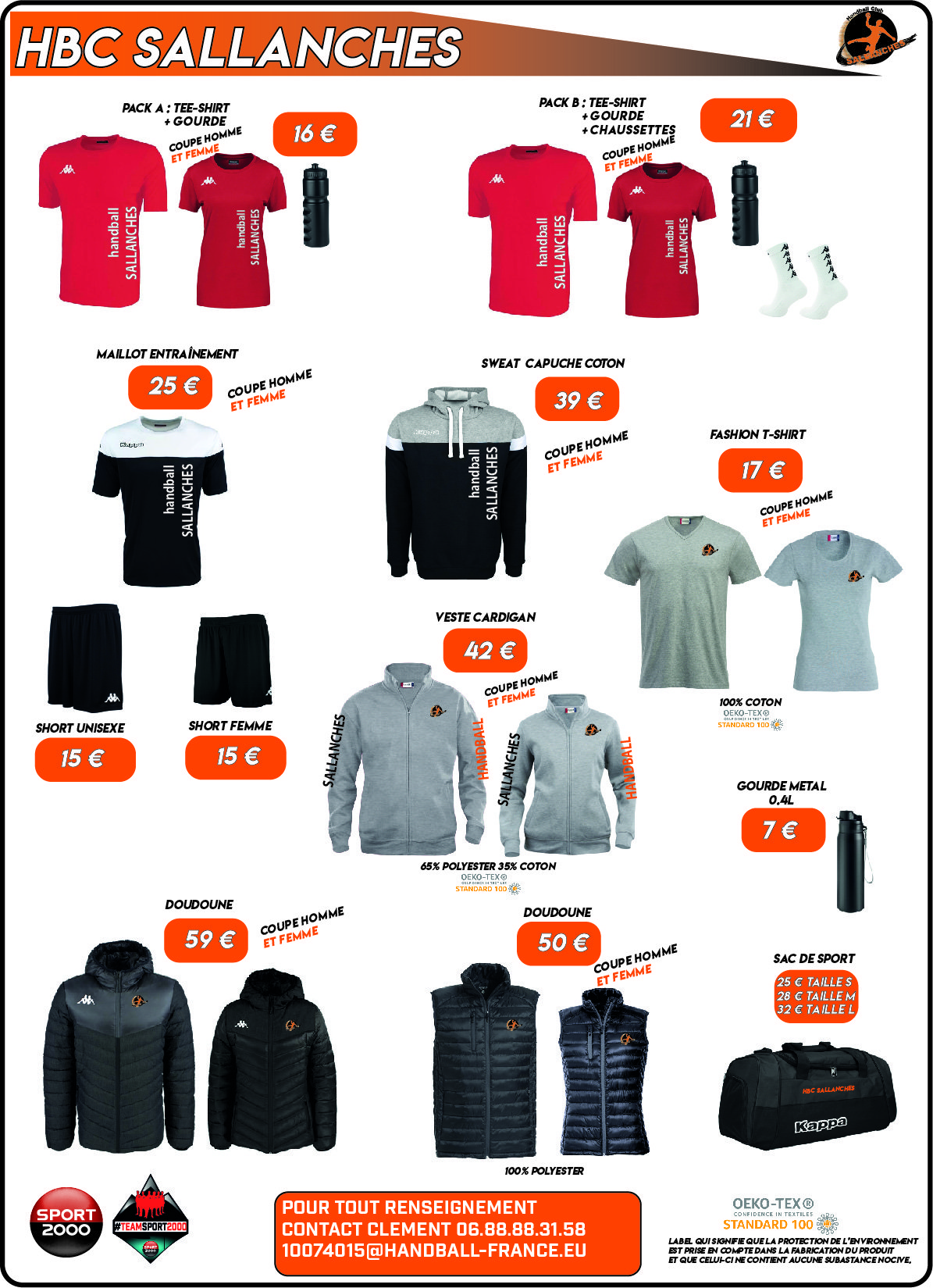Découvrez la boutique du Handball Club Sallanches