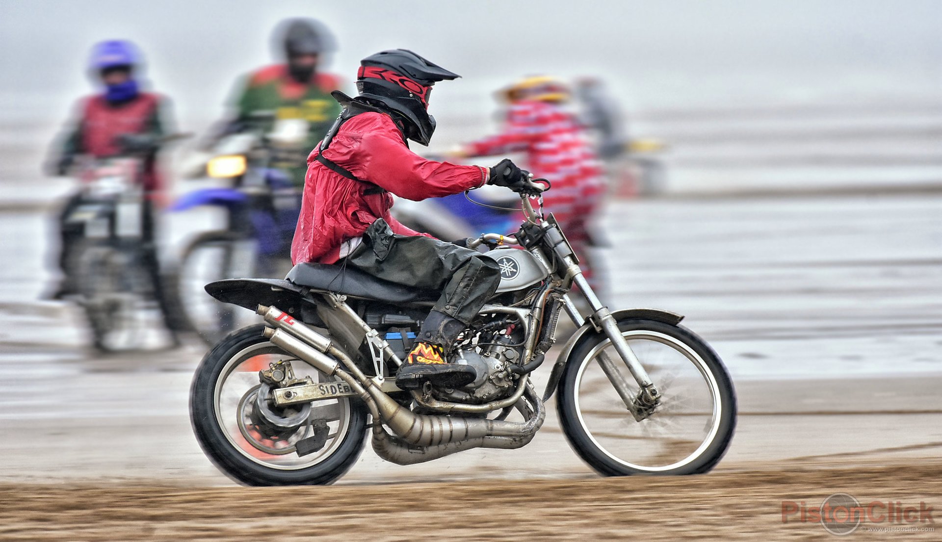 Photo guide to Motor Cycle Sand Racing at Mablethorpe.