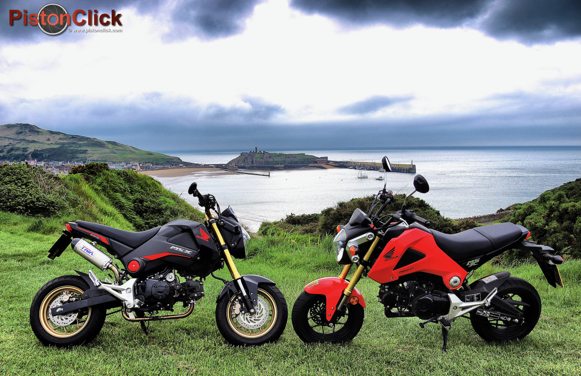 Riding a Honda Grom at the IoM TT