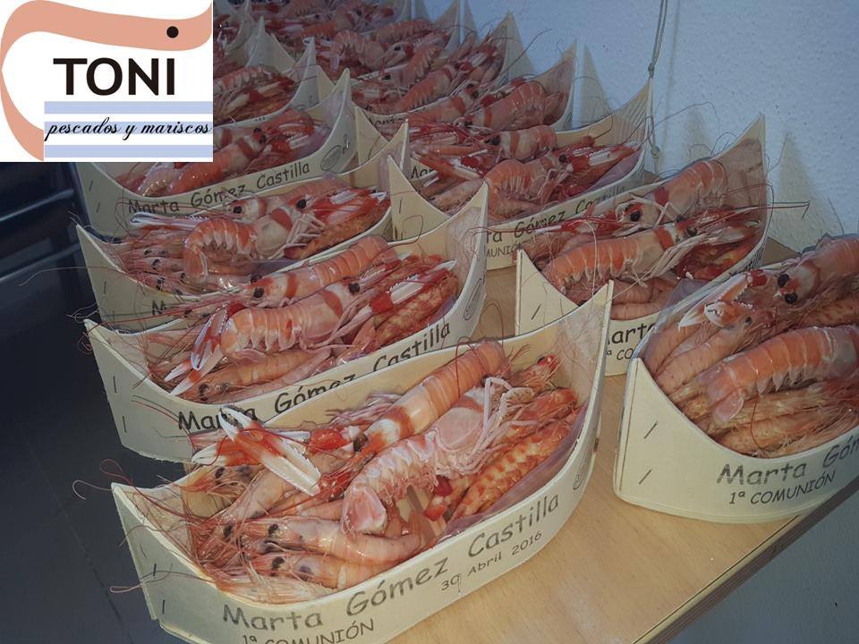 Mariscos TONI (Huelva),frescos y cocidos. Venta online.