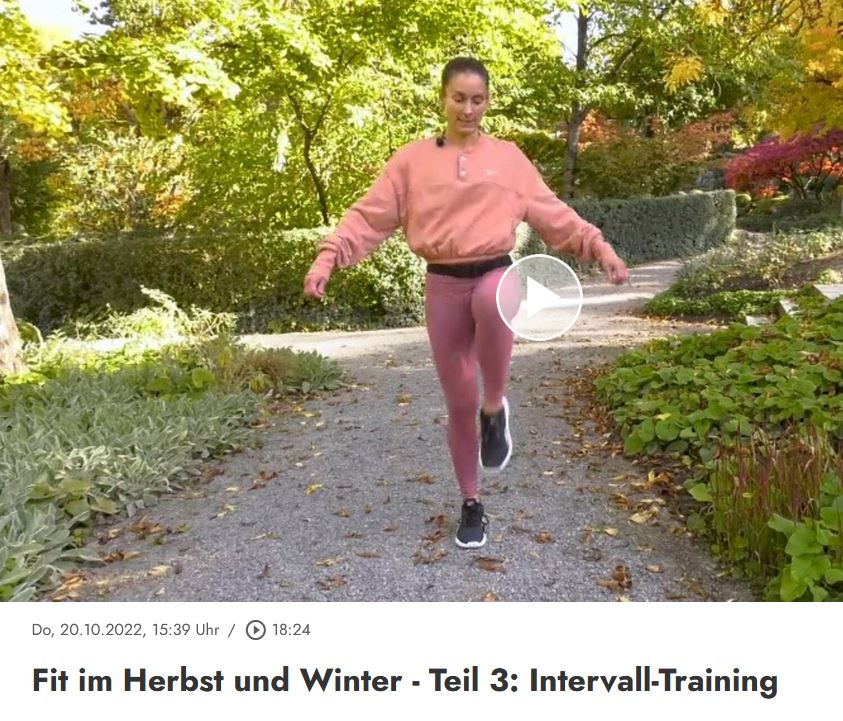 Fit im Herbst und Winter - Teil 3: Intervall-Training