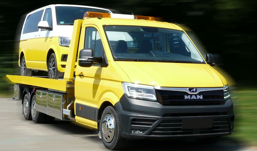 Der MAN TGE Abschleppwagen