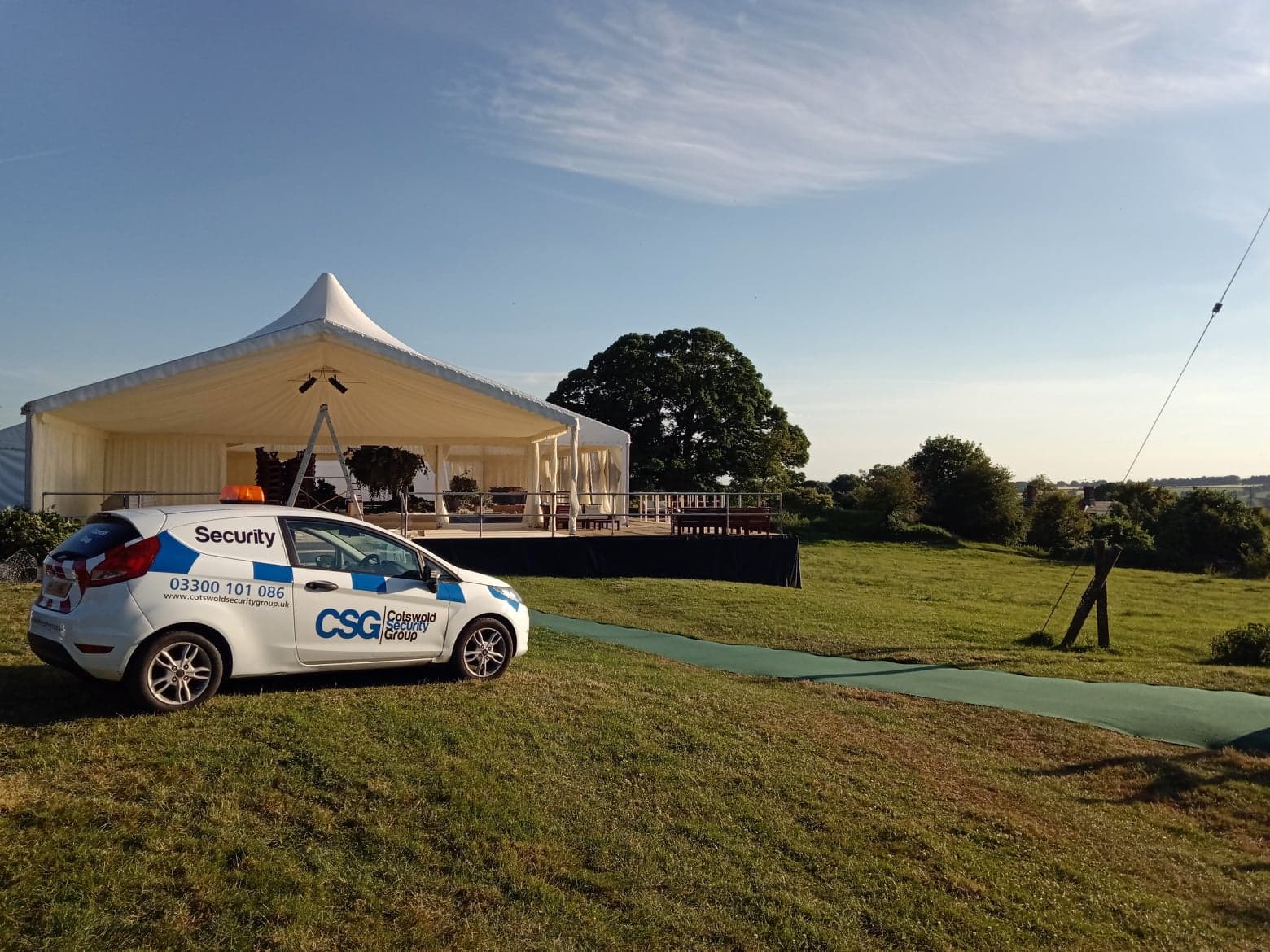 Wedding and Marquee Security Worcestershire Gloucestershire