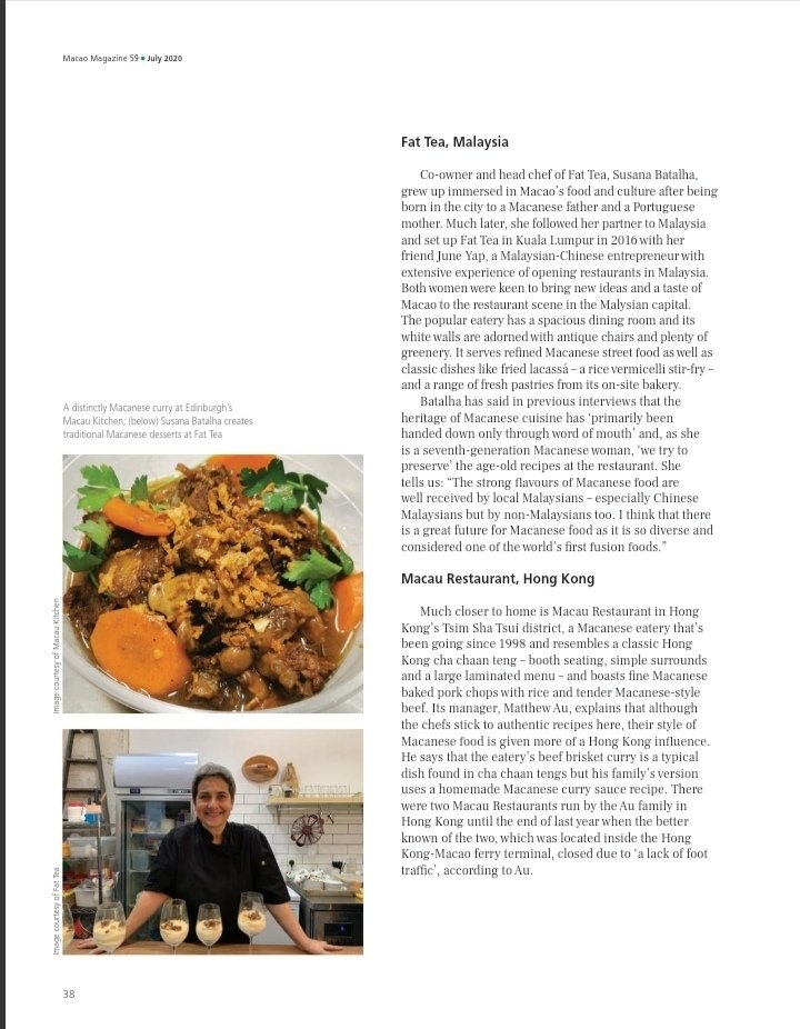 Macau Kitchen Portuguese Chinese Fusion Edinburgh Restaurant