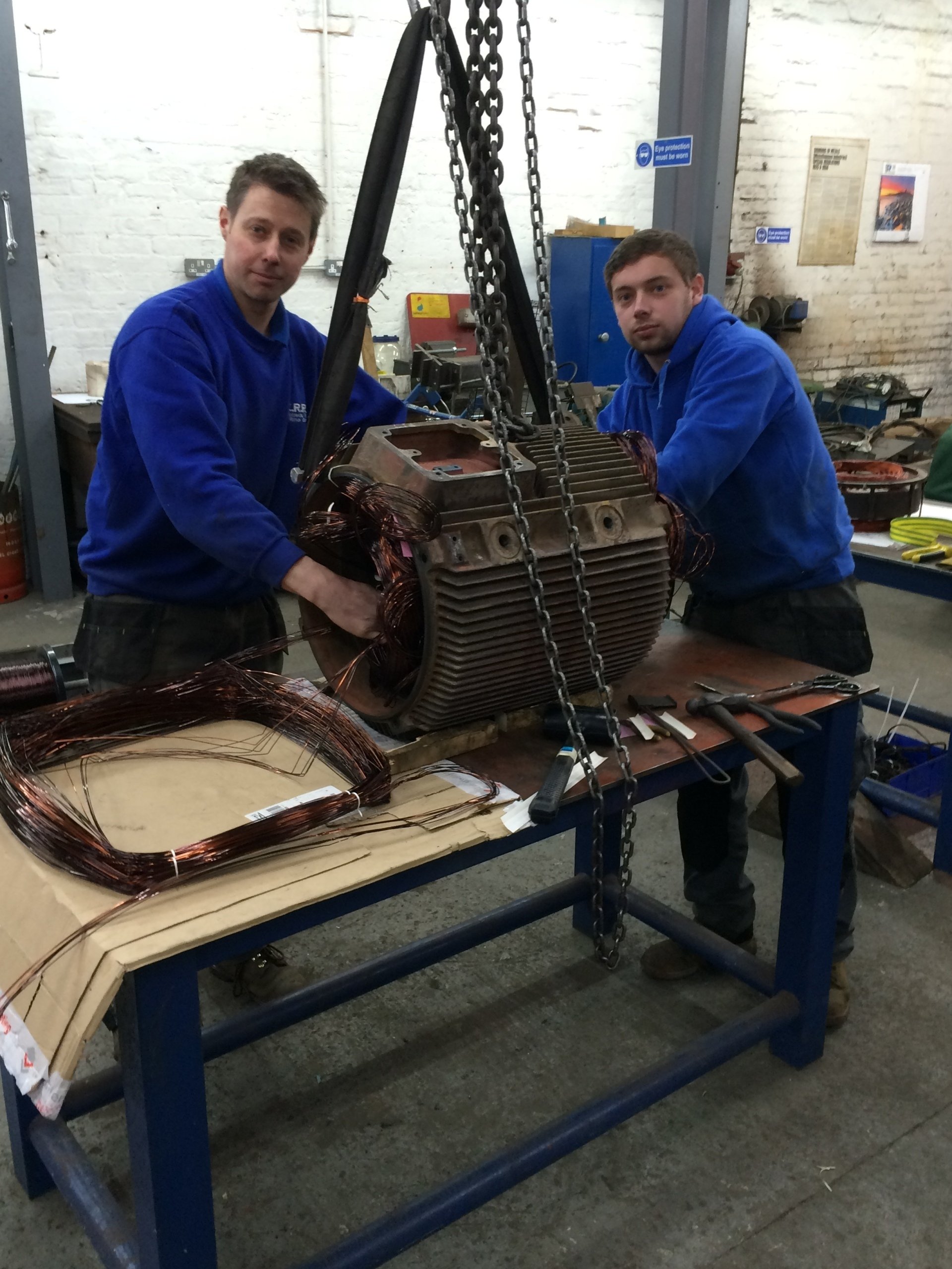 75kW Compressor Motor Rewind and Repairs