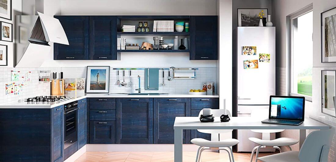 Cocinas AZULES - Cocina AZUL Marino Madrid | Cocieco