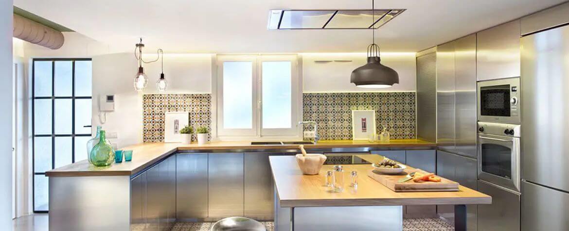 Cocinas en FORMA de U con Ventana en Madrid | Cocieco