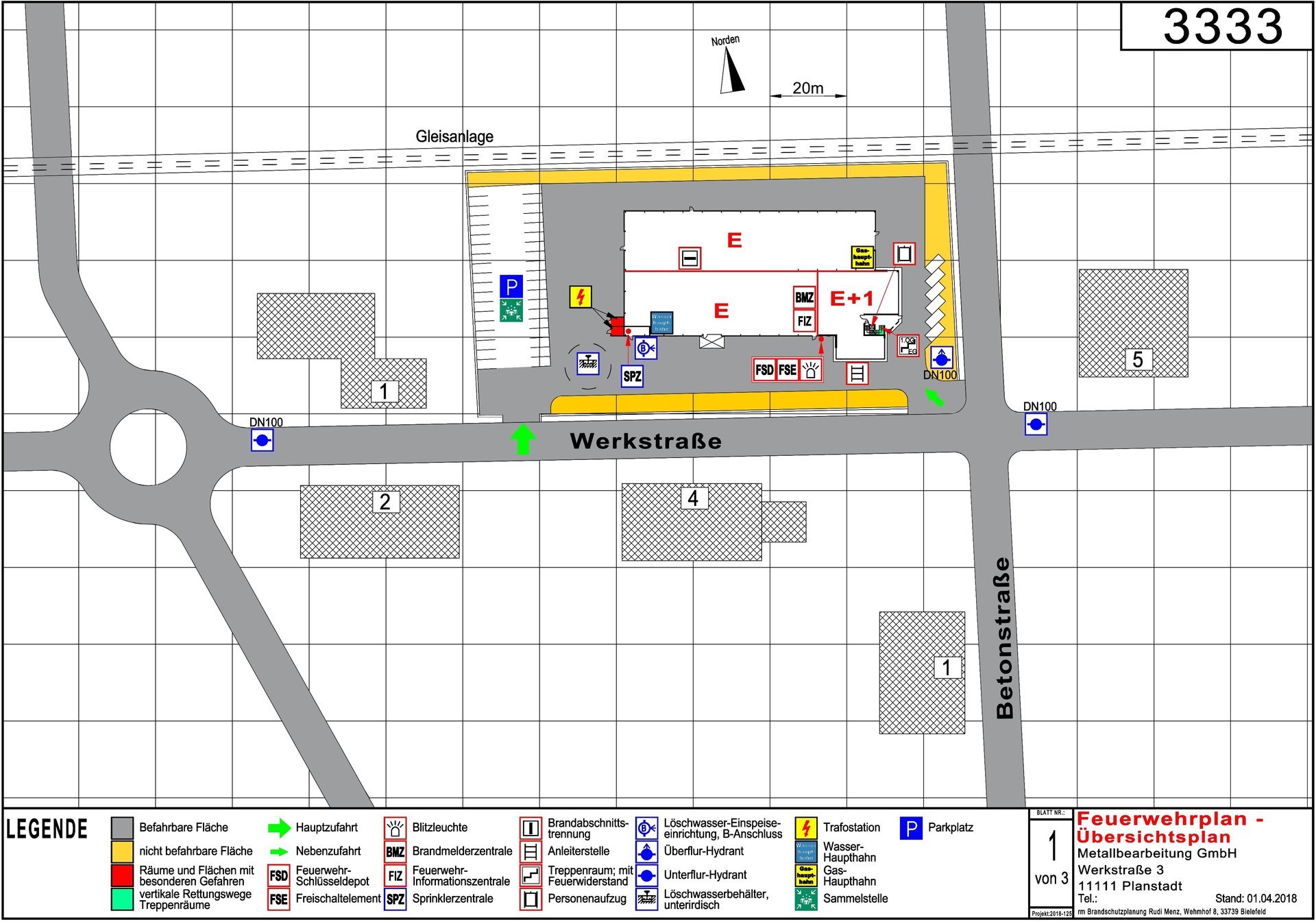 Feuerwehrpläne nach DIN 14095 | rm Brandschutzplanung