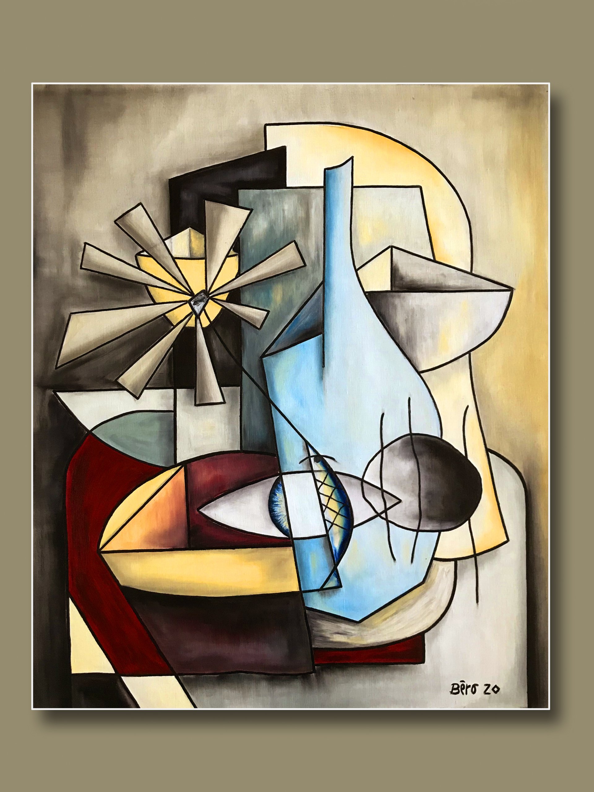 alain beraud peintre cubiste peintures art cubisme minimalisme 2019