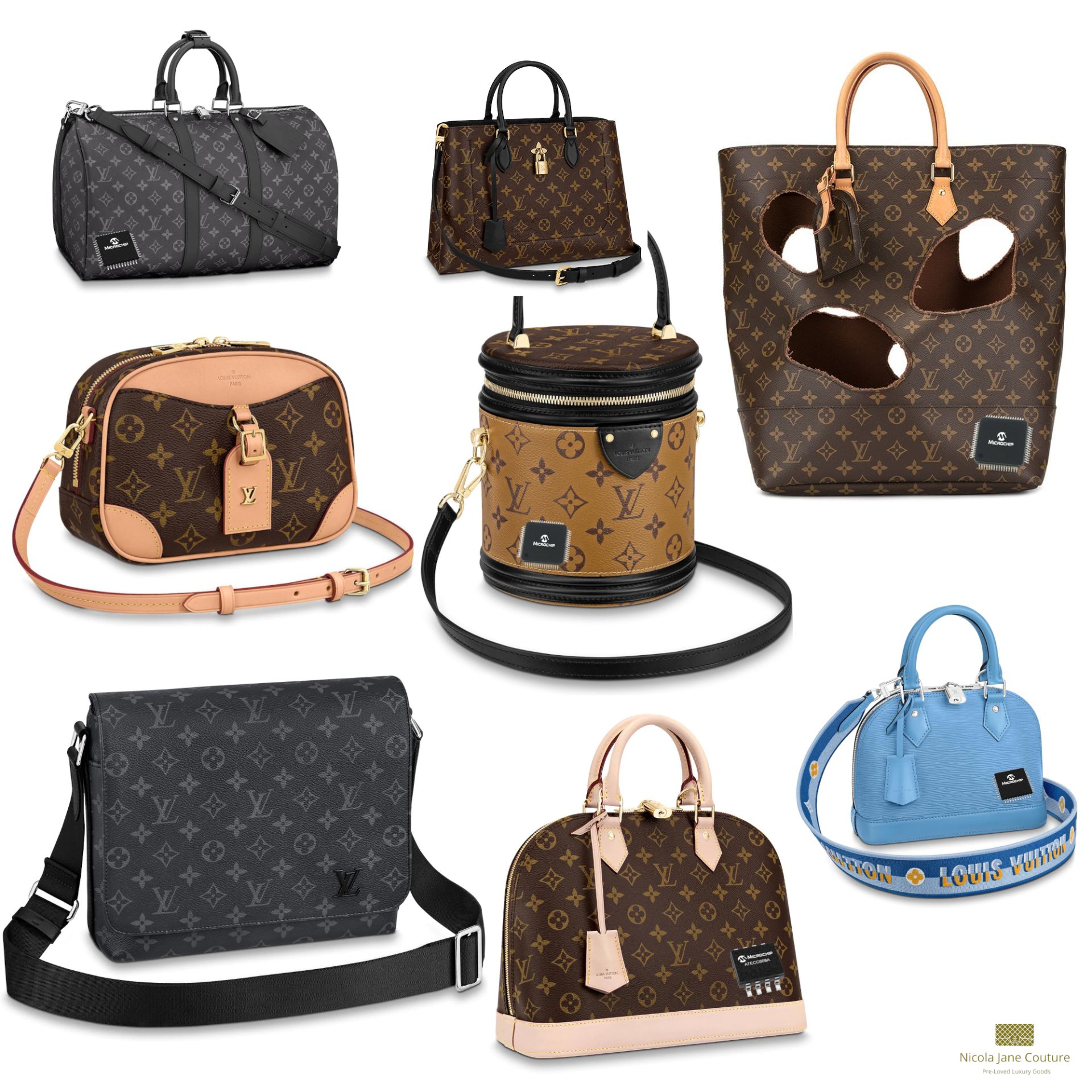 Microchips introduced in Louis Vuitton Bags