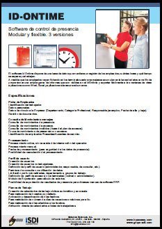 Software IdOntime de control de presencia y horario para empleados