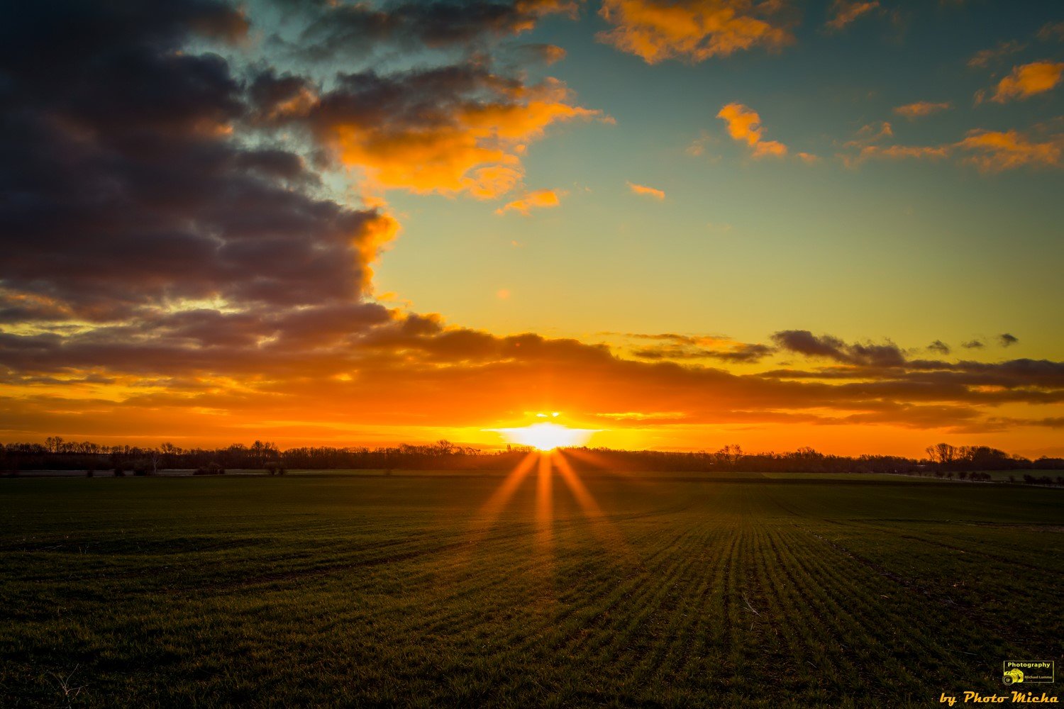 Sonnenaufgang bei Lochtum