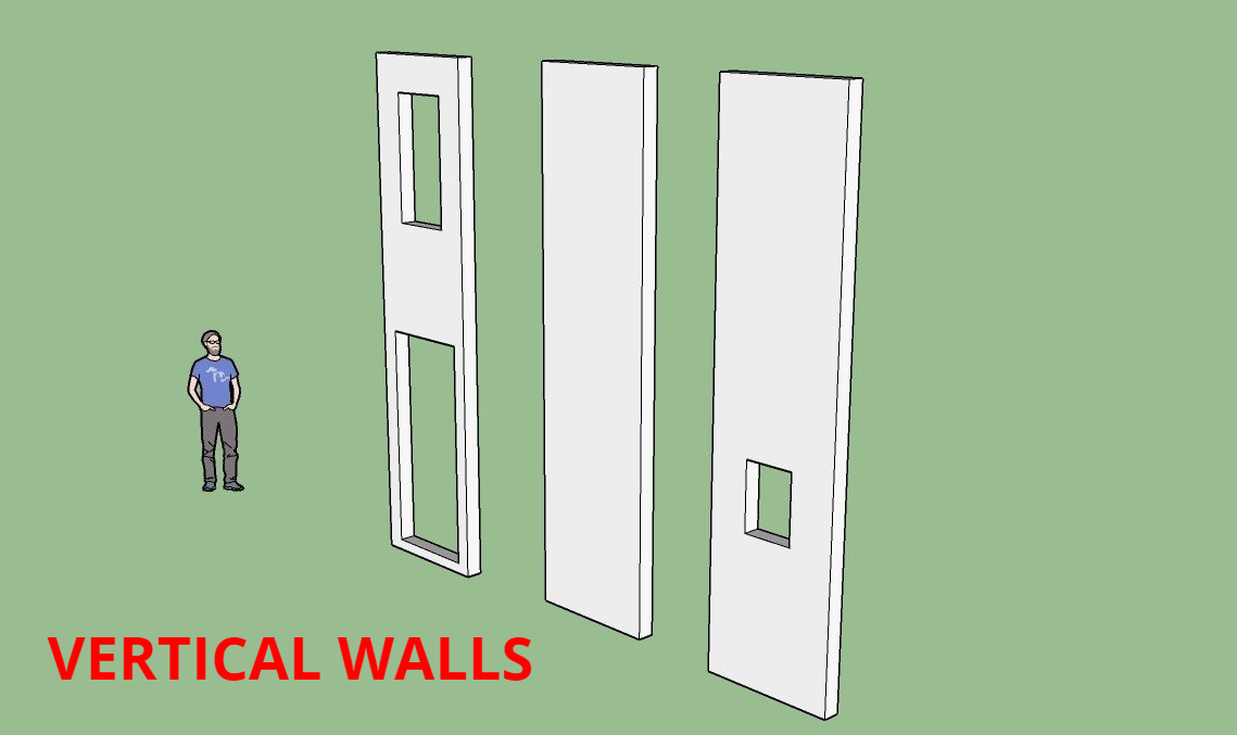 Tiny house prefab walls