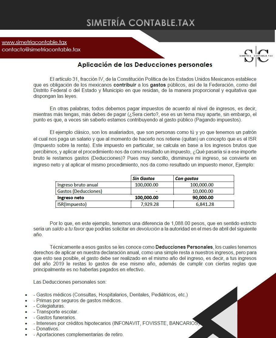 Deducciones Personales
