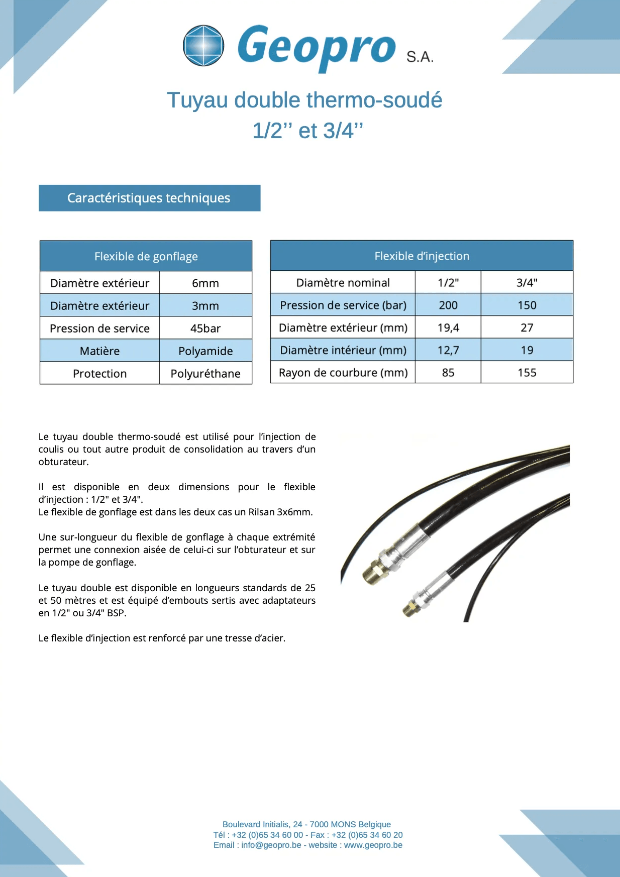 Geopro inflatable packers