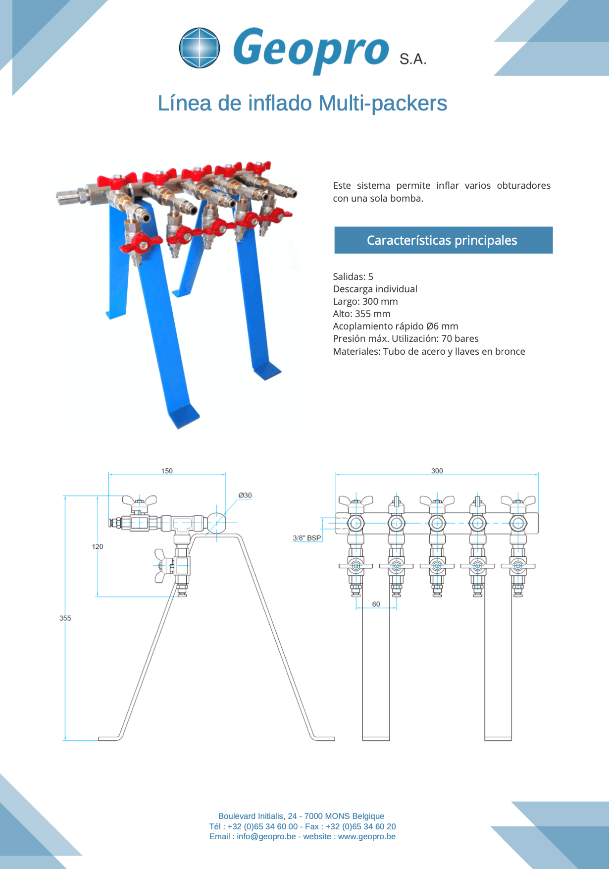 Geopro inflatable packers
