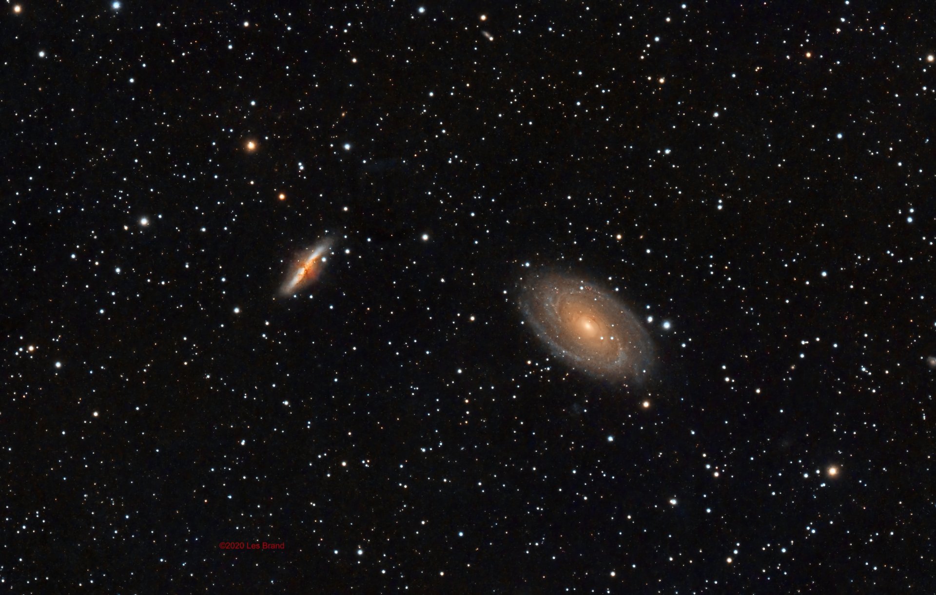 Messier 81 and Messier 82