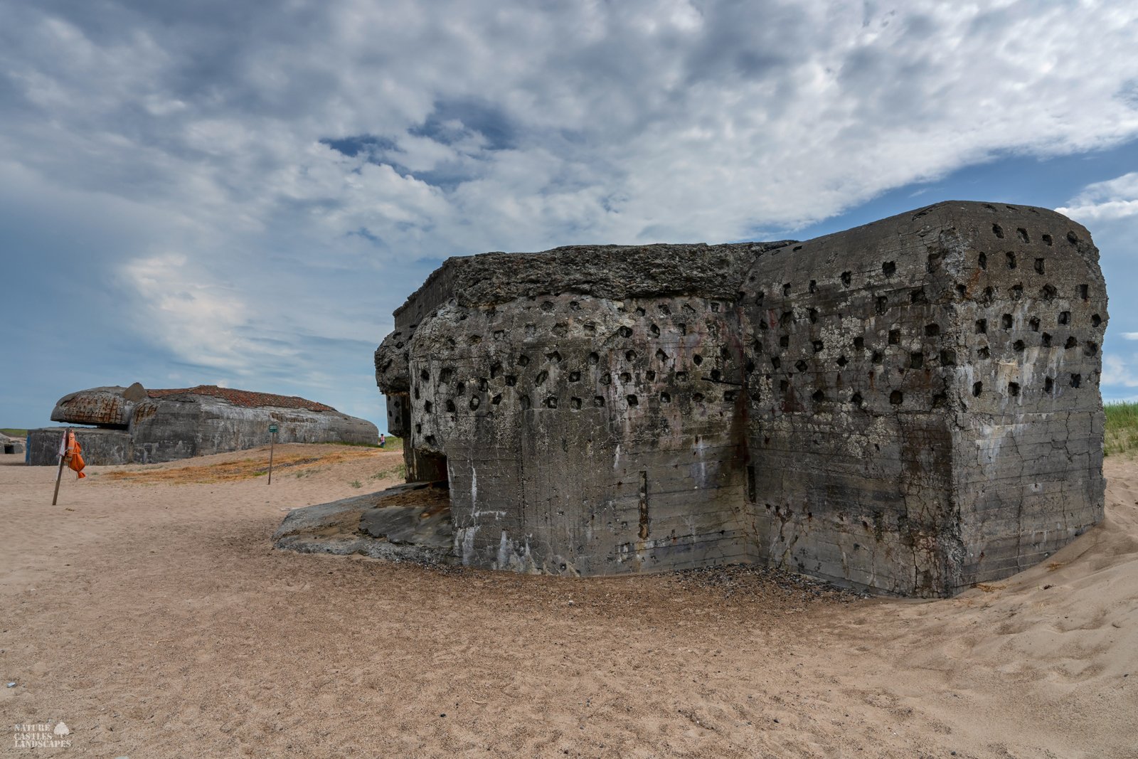 There are many bunkers on the Danish North Sea coast