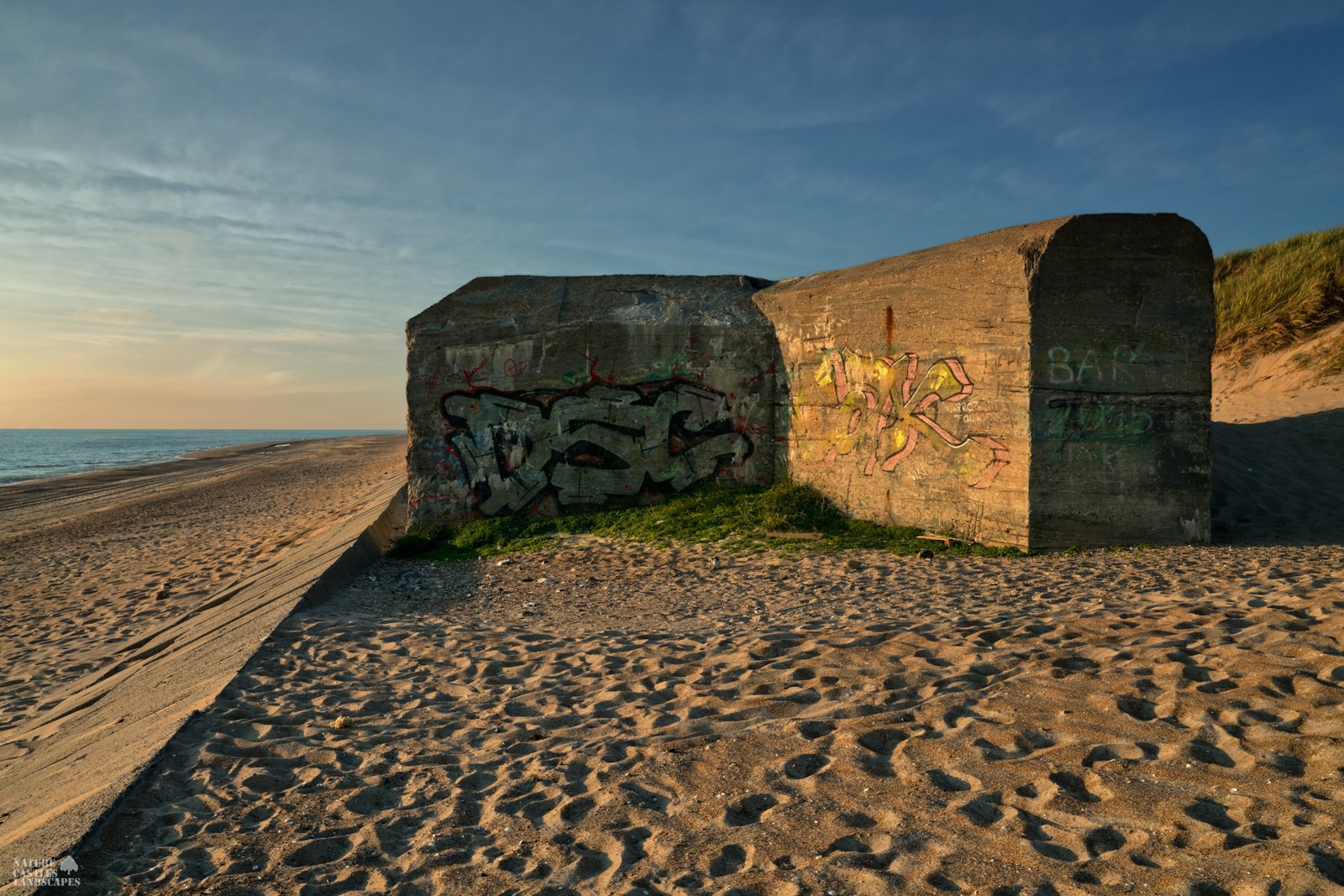 There are many bunkers on the Danish North Sea coast