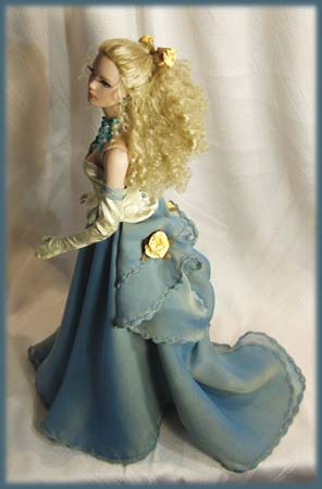 Fashion dolls Barbie repainted haute couture made in France