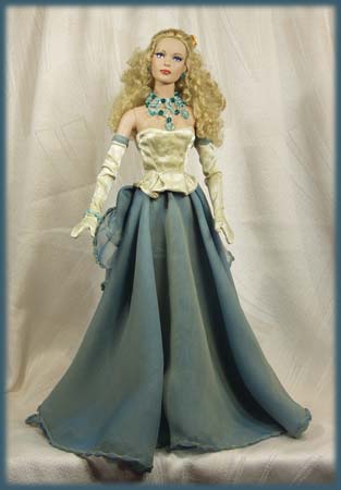 Fashion dolls Barbie repainted haute couture made in France