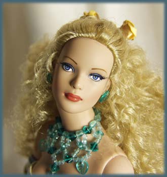 Fashion dolls Barbie repainted haute couture made in France