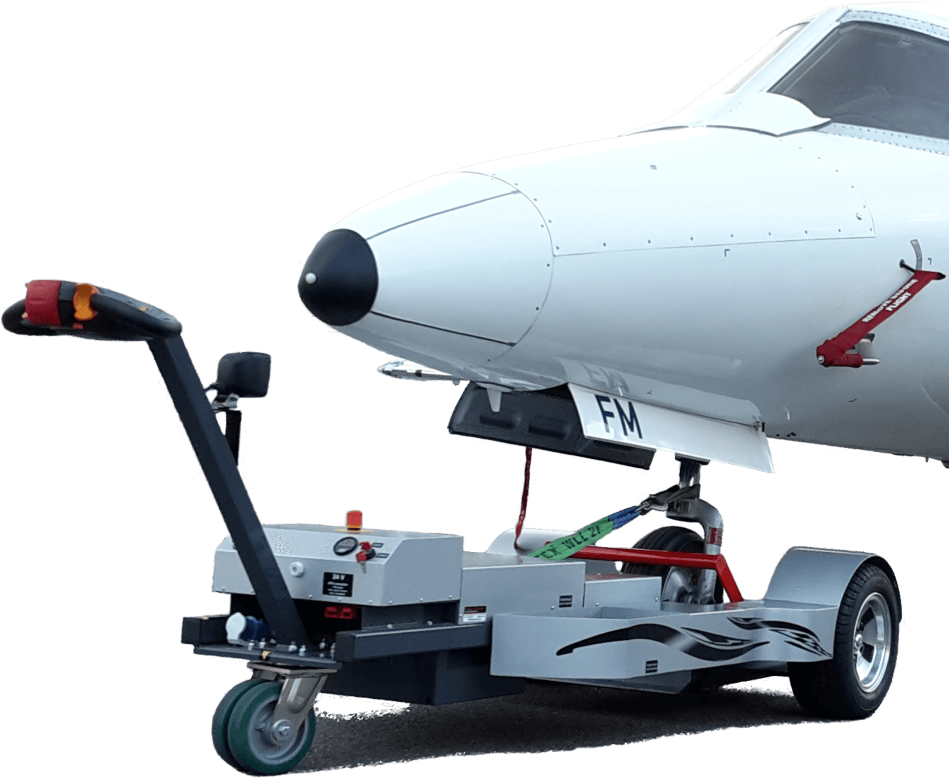 electric towbarless aircraft tugs - Flyer-Truck Ground Handling System