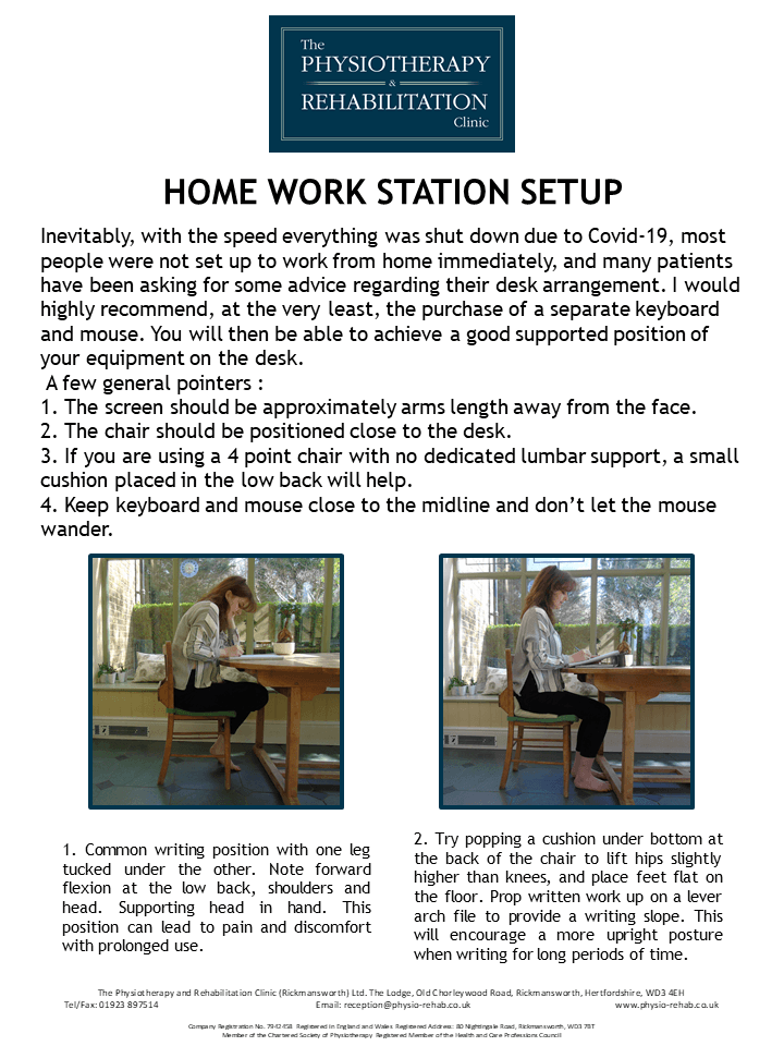 Home work station set up