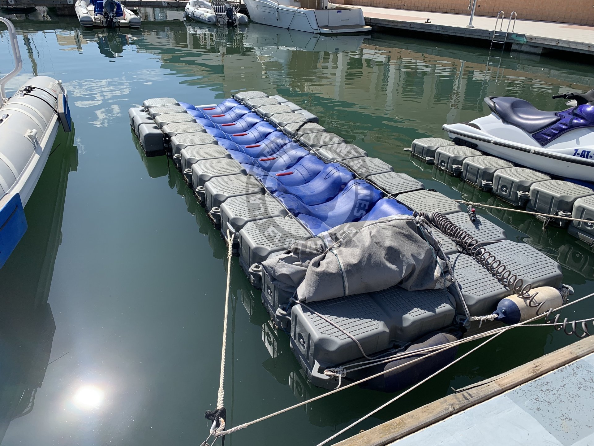 Plataforma flotante para barco o embarcación de 6,5 m